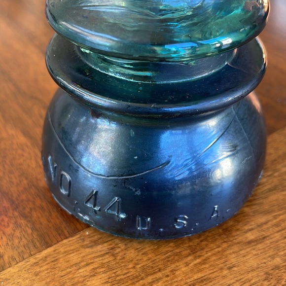 Gayner Glass | Accents | Vintage Teal Green Gayner Glass Telegraph ...